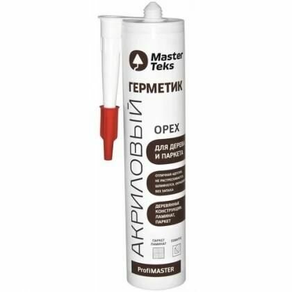 Герметик MasterTeks PROFIMASTER, акриловый, для дерева и паркета, орех, 290 мл