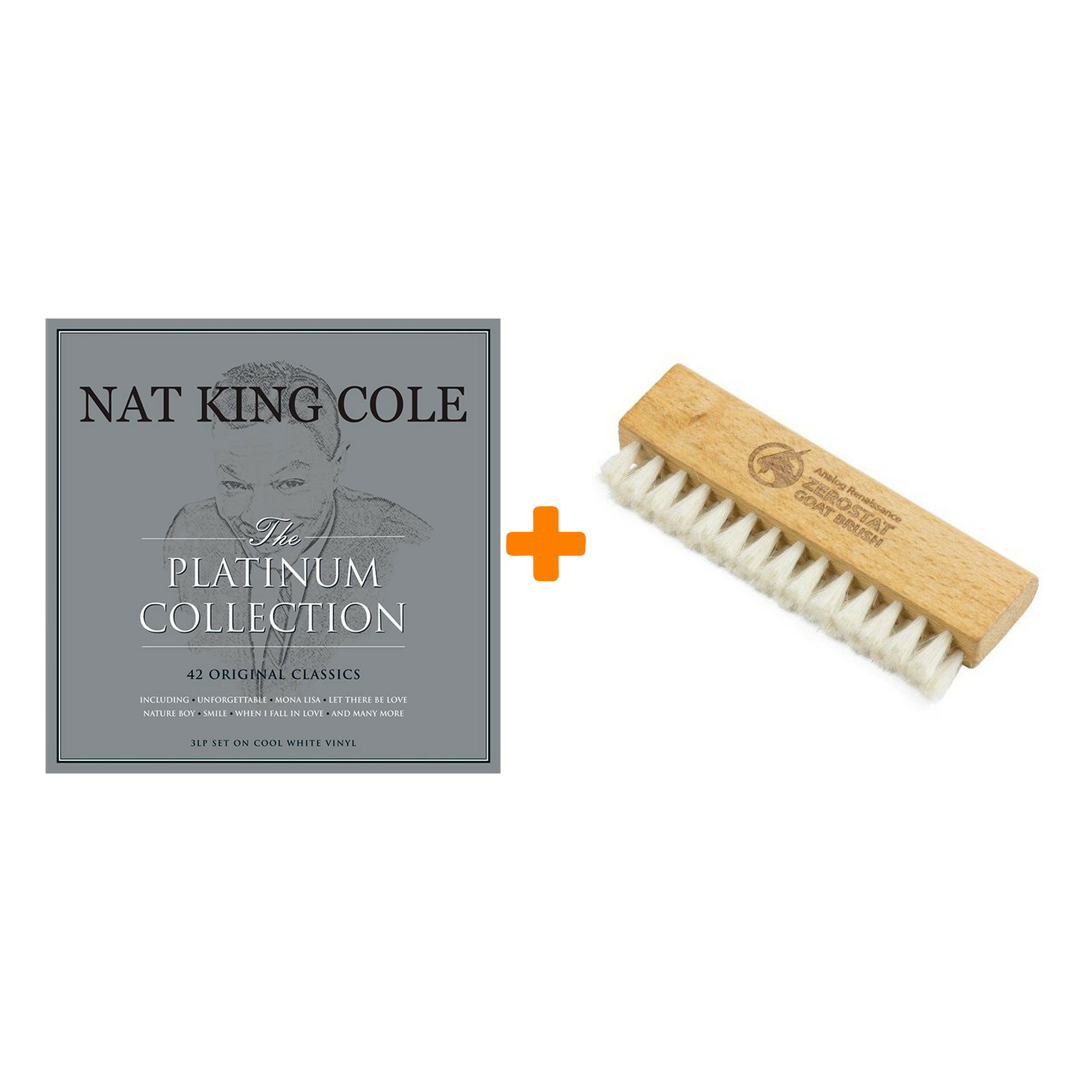 Cole Nat King Platinum Collection 3LP + Щетка для ухода за LP из козьей шерсти