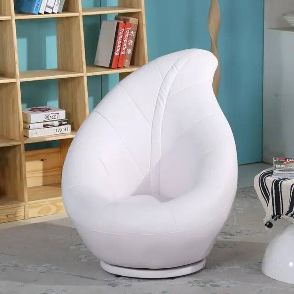 Креативный диван-кровать, кресло для отдыха на балконе с одной спинкой, милый маленький диванчик для девочек с рисунком в виде мультяшных листьев