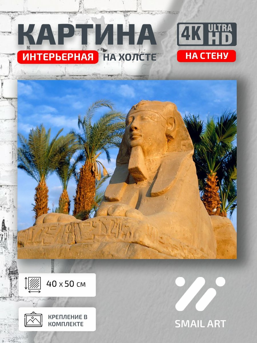 Картина на холсте интерьерная 40 на 50 на стену Египет Egypt для спальни атмосфера интерьер