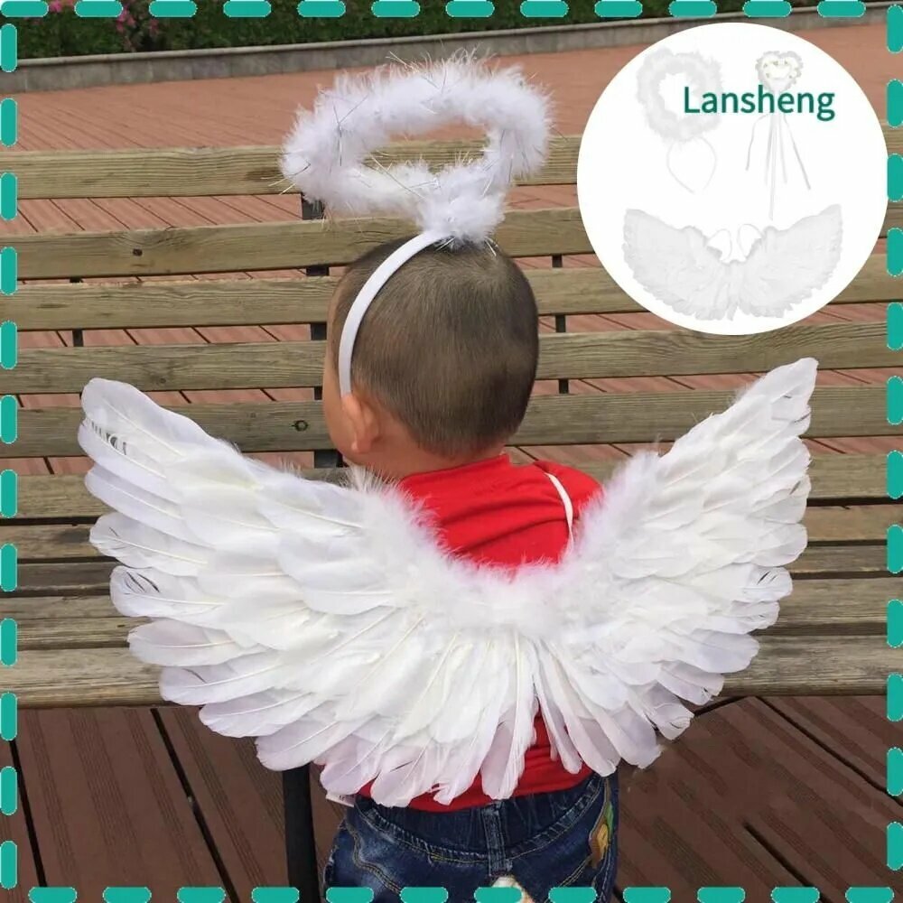 Повязка на голову с крыльями ангела