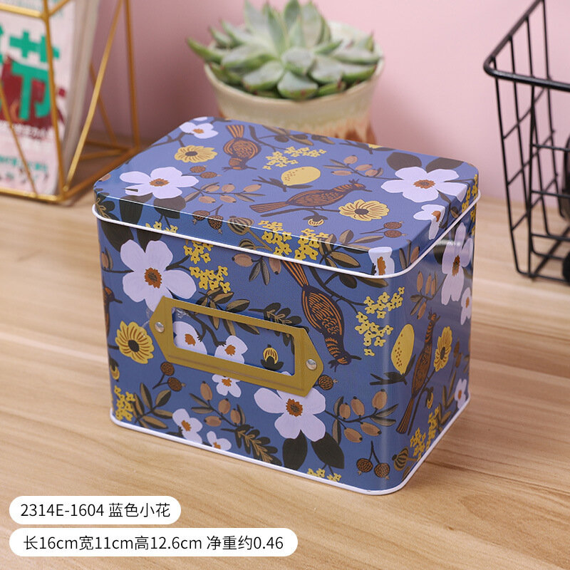 2026 Органайзер для хранения из жести, настольный органайзер для классификации предметов, жестяная коробка для дома, железная пылезащитная коробка