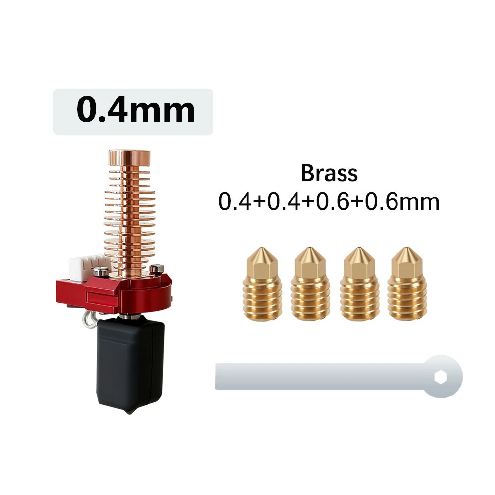 Горячий конец JUUPINE красный 0.4MM-4466