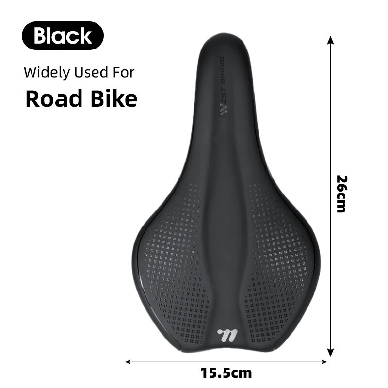 WEST BIKING MTB велосипедное седло Road -Black 229