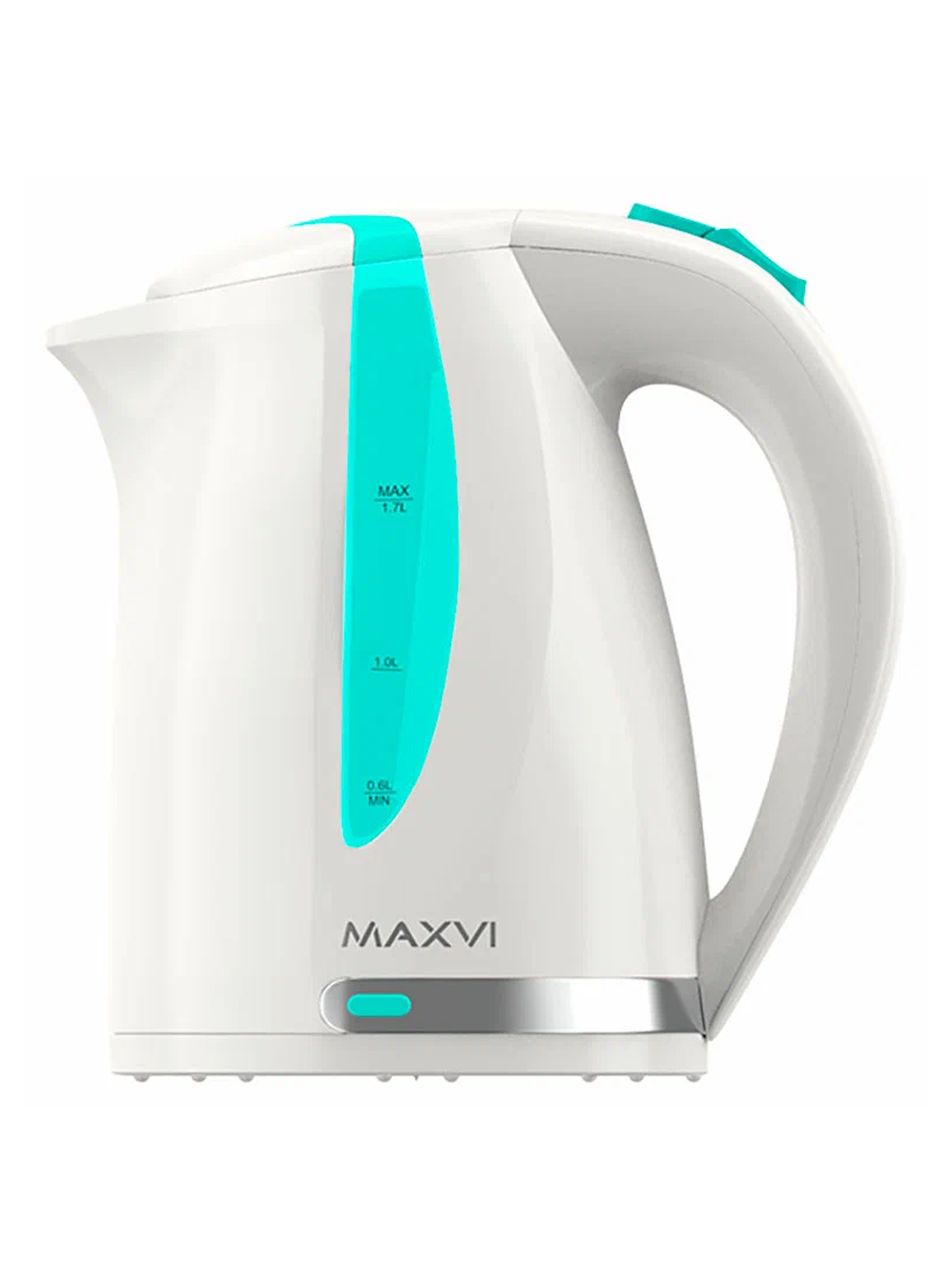 Электрический чайник MAXVI KE1701P, объем 1.7л, white-green.
