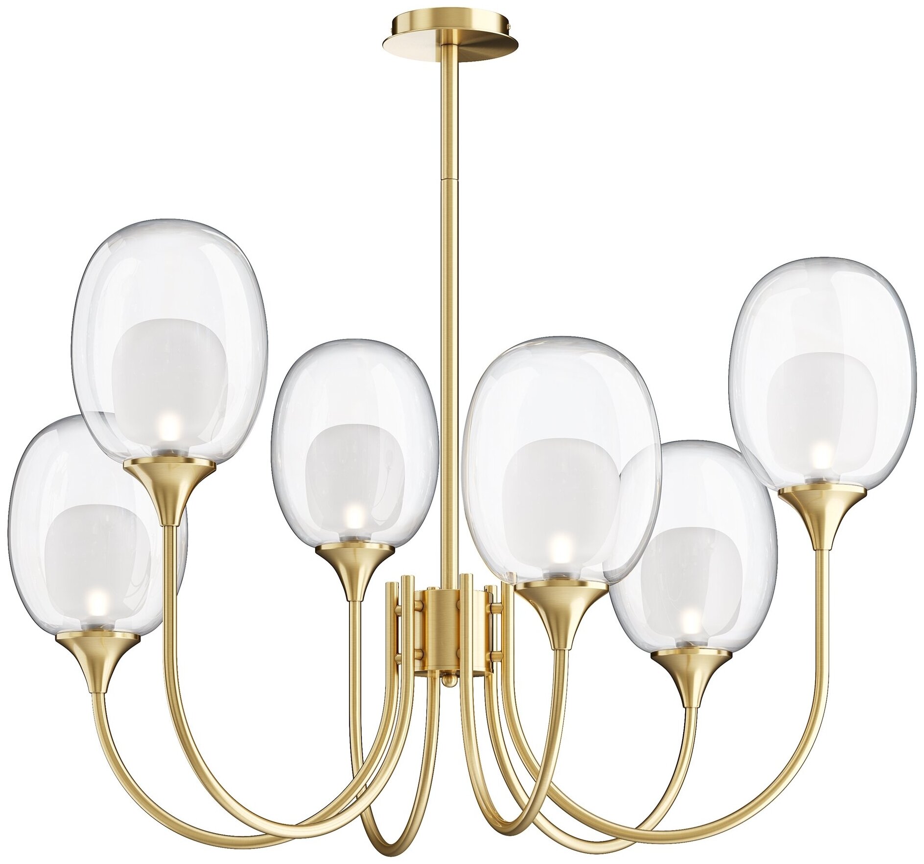 Подвесной светильник Maytoni Aura MOD016PL-06BS, цоколь Е14, прозрачный