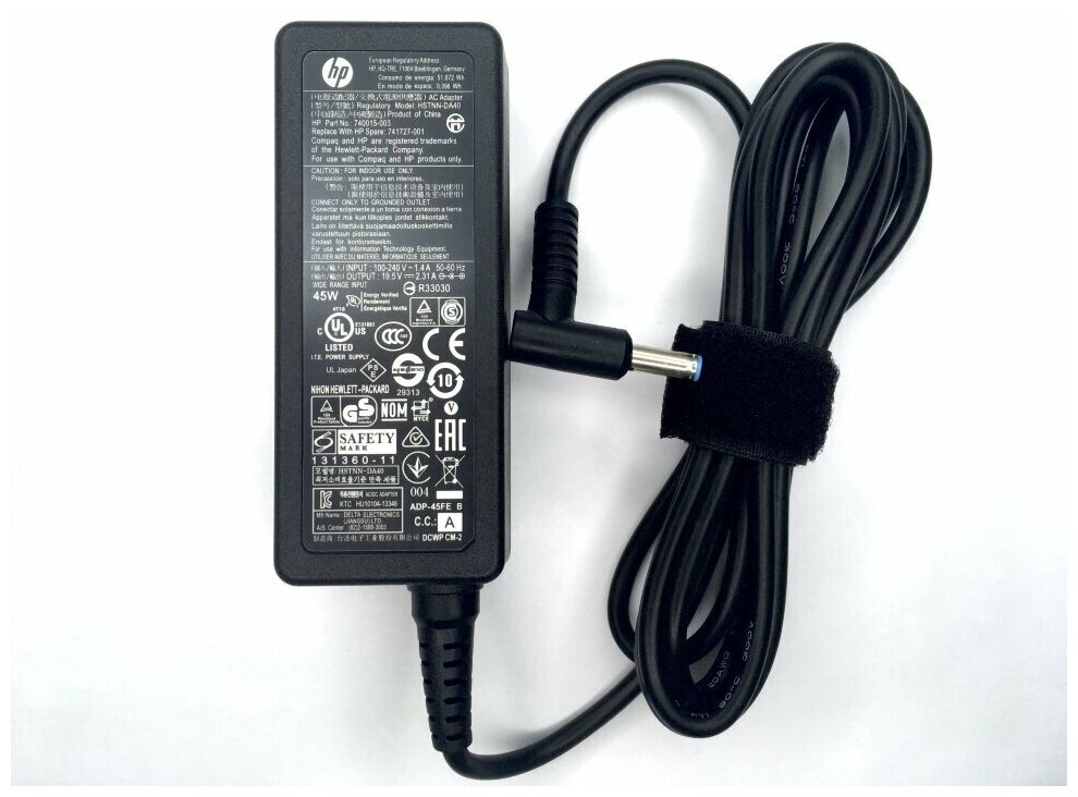 Блок питания (зарядное устройство) для ноутбука HP 14s-dq0029ur 19.5V 2.31A (4.5-3.0) 45W
