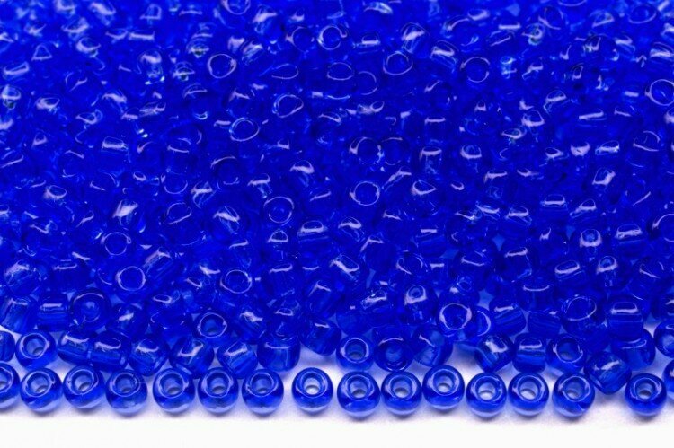 Бисер японский TOHO круглый 11/0 #0942 сапфир, прозрачный, 10 грамм