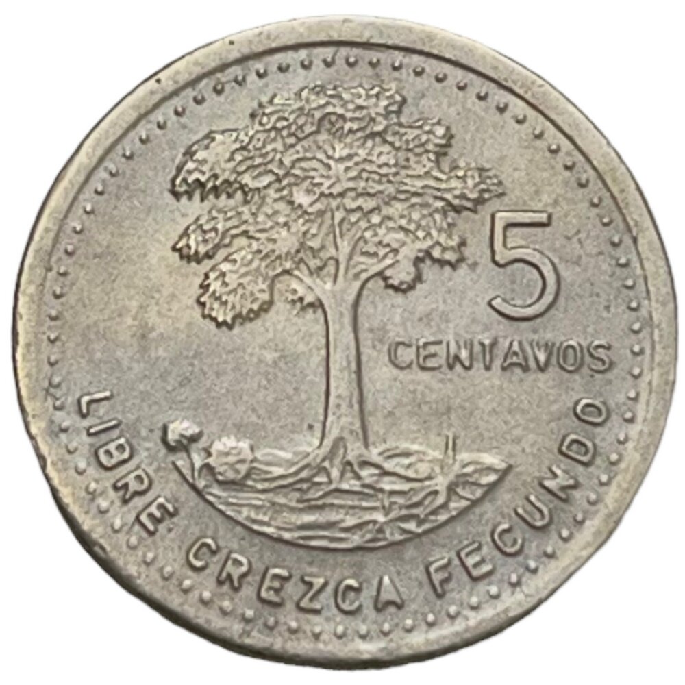 Гватемала 5 сентаво 1987 г.
