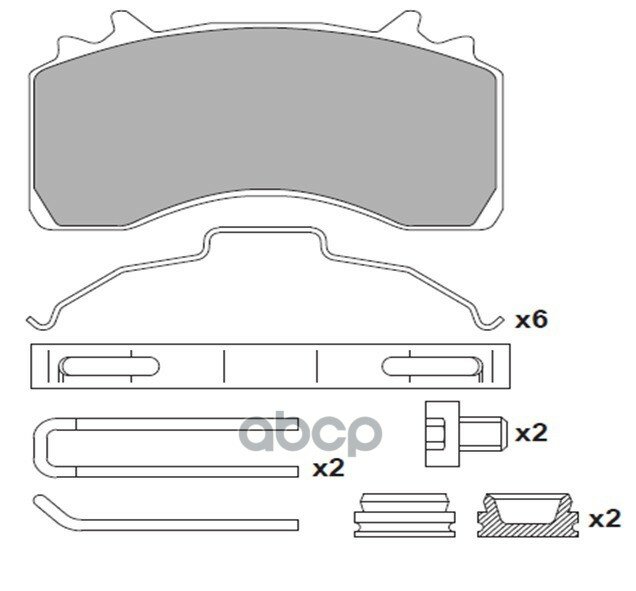 WUHLERMANN 31010024 колодки тормозные! WVA29279/29223 с р/к, зад/перед дисковый тормоз Wabco Maxx 22\ MAN