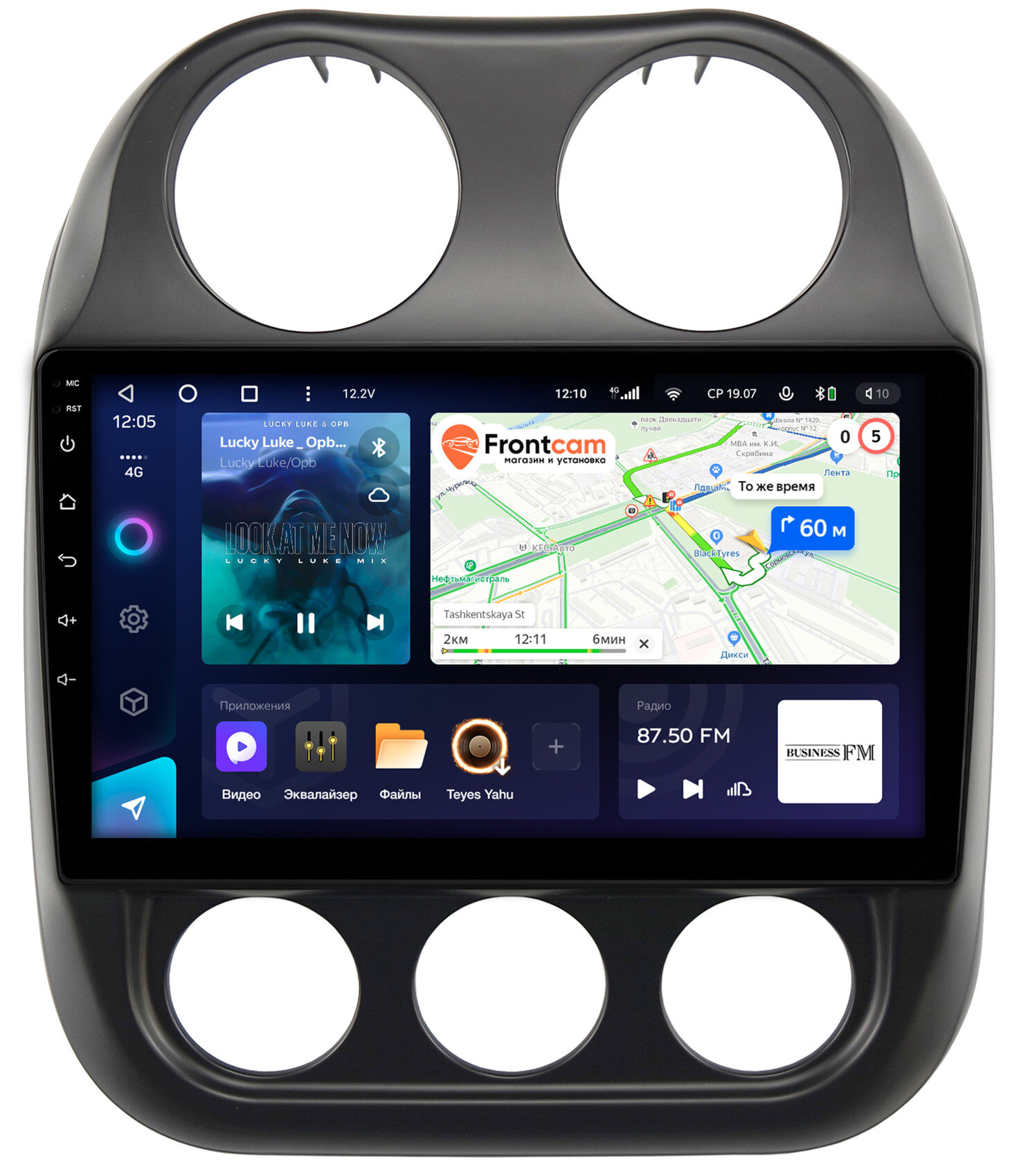 Штатная магнитола Jeep Compass, Liberty (Patriot) 2009-2016 Teyes CC3L 4/32 10" RM-10-810 Android 10 (4G-SIM, DSP, IPS)