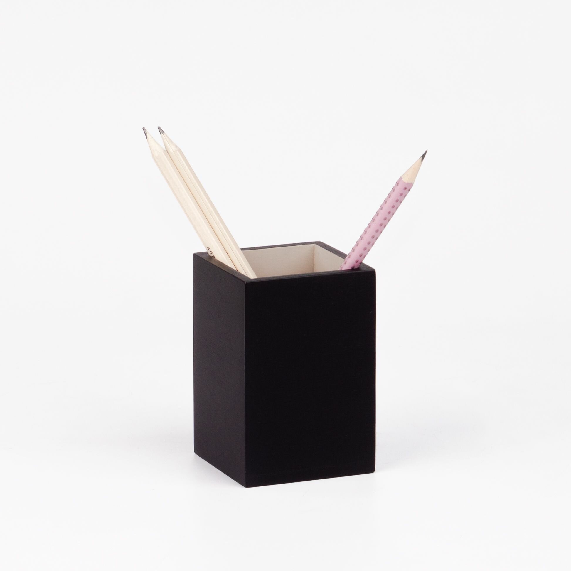 Подставка для ручек и карандашей, стакан канцелярский Penkap Duo, размер S (малый), черный