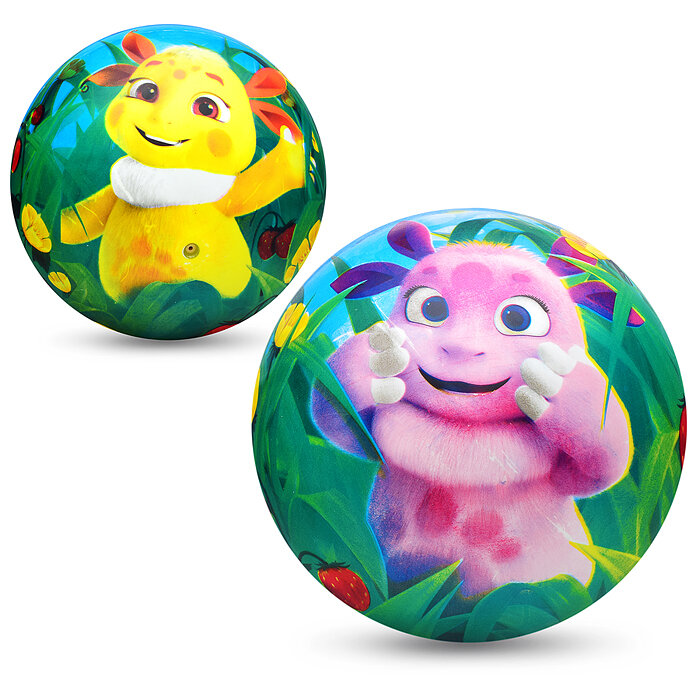 Мяч пвх 23 см "Лунтик" полноцвет, для детей от 3 лет, в сетке