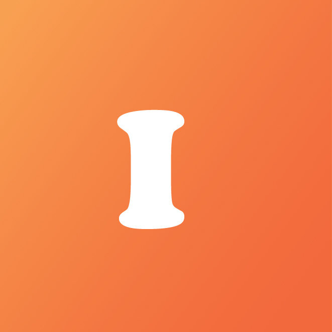 Буква I из акрила для вывесок 5 см / шрифт 1 белый