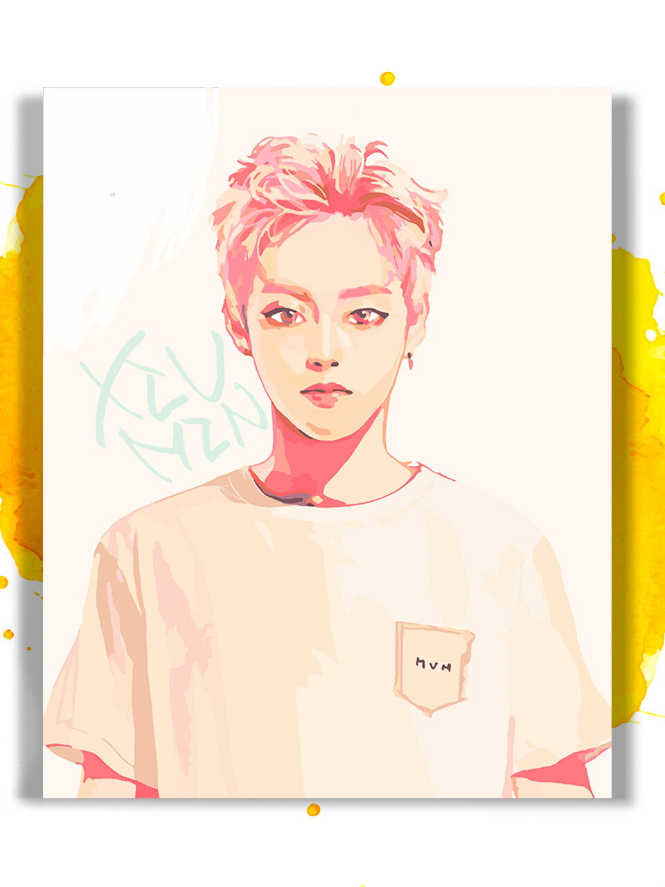 Картина по номерам на холсте EXO XiuMin, 30 х 40 см