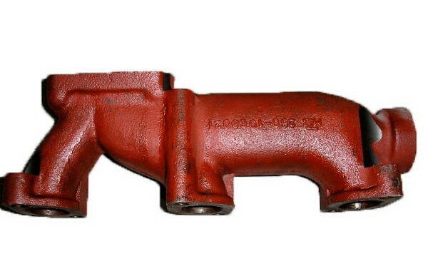 260-1008021 Коллектор МТЗ-1221, Д-260 выпускной передняя часть оригинальная запчасть ММЗ