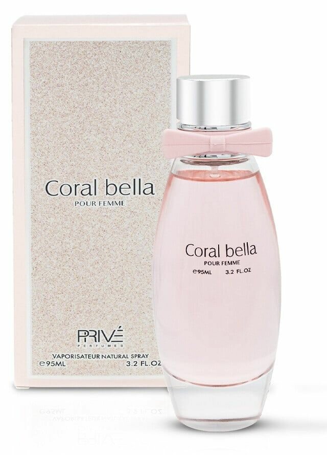 PRIVE Парфюмерная вода женская CORAL BELLA, 95 мл