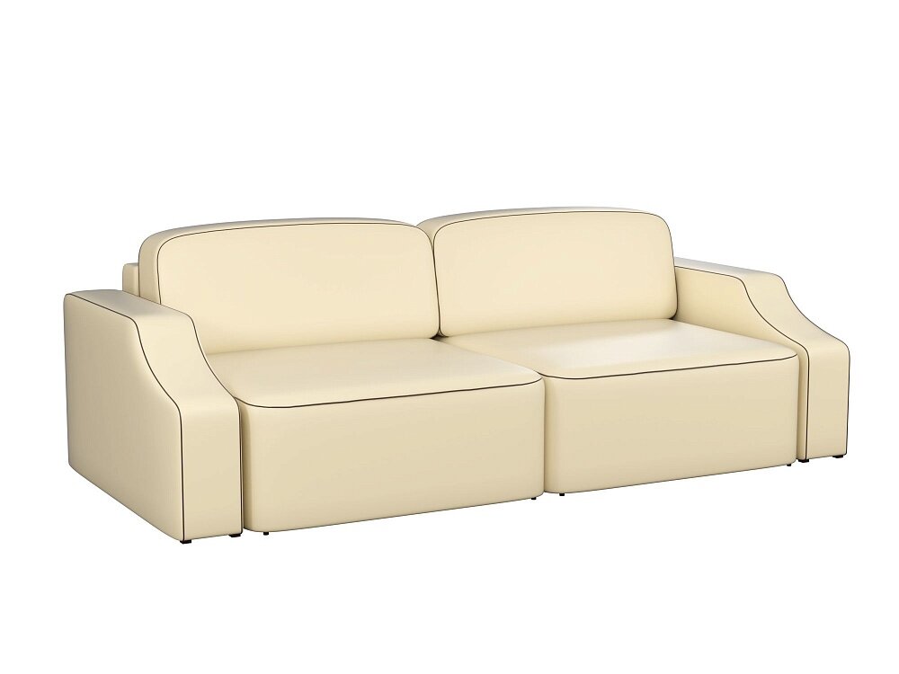 Прямой диван Триумф Беж, еврокнижка, 245х101х90 см, с ящиком для белья