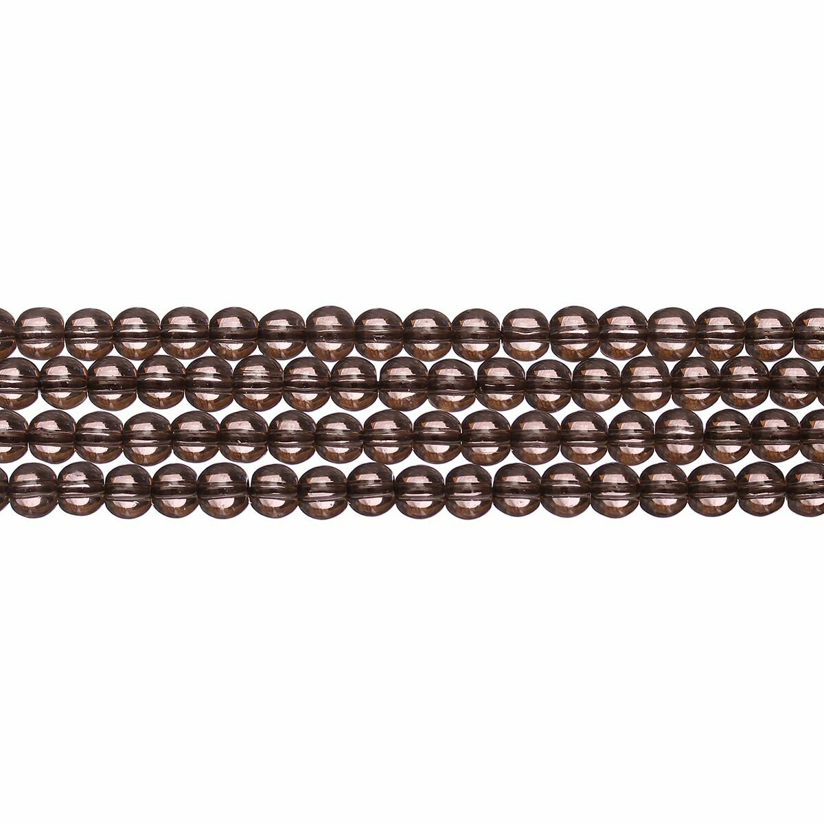 Бусины каменные, раухтопаз, 4мм, 100 шт, низка