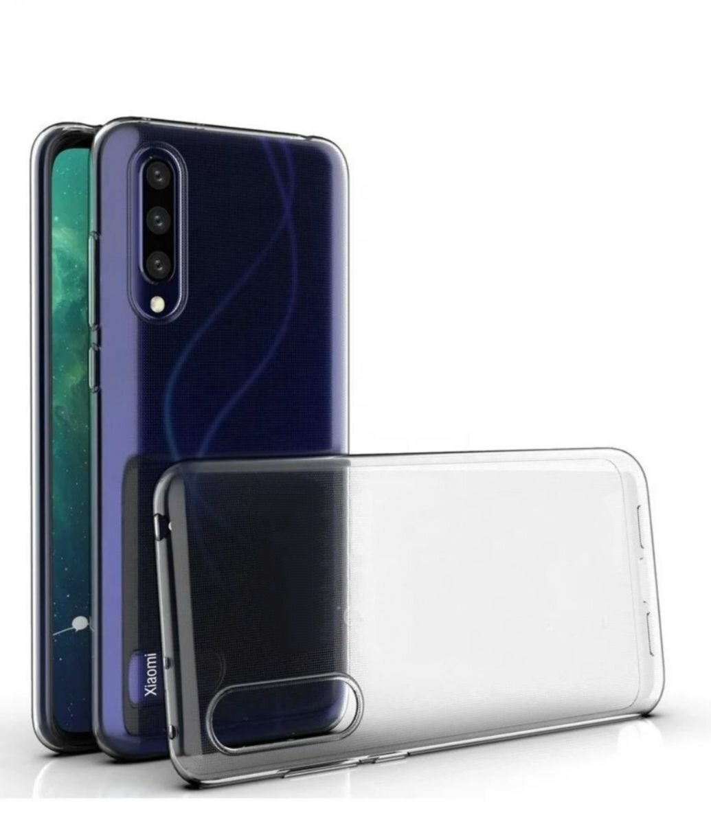 Xiaomi Mi A3 Lite / CC9 Силиконовый прозрачный чехол для ксиоми ми А3, Сяоми бампер накладка