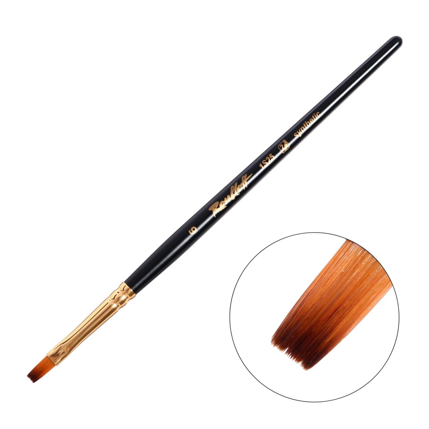 Кисть Roubloff синтетика имитация колонка плоская №6 серия 1S25