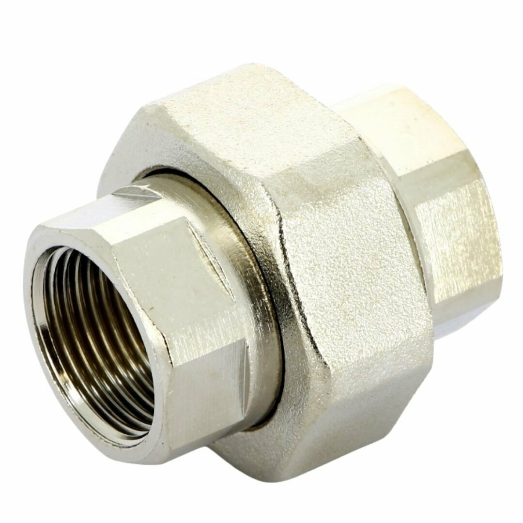 Американка с прокладкой O-RING 1/2" x 1/2" (ВР) никель UNI-FITT