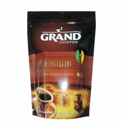 Grand Кофе растворимый Premium по-бразильски, гранулированный,95 грамм