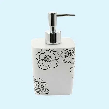 Дозатор жидкого мыла настольный, цветы санакс 20816