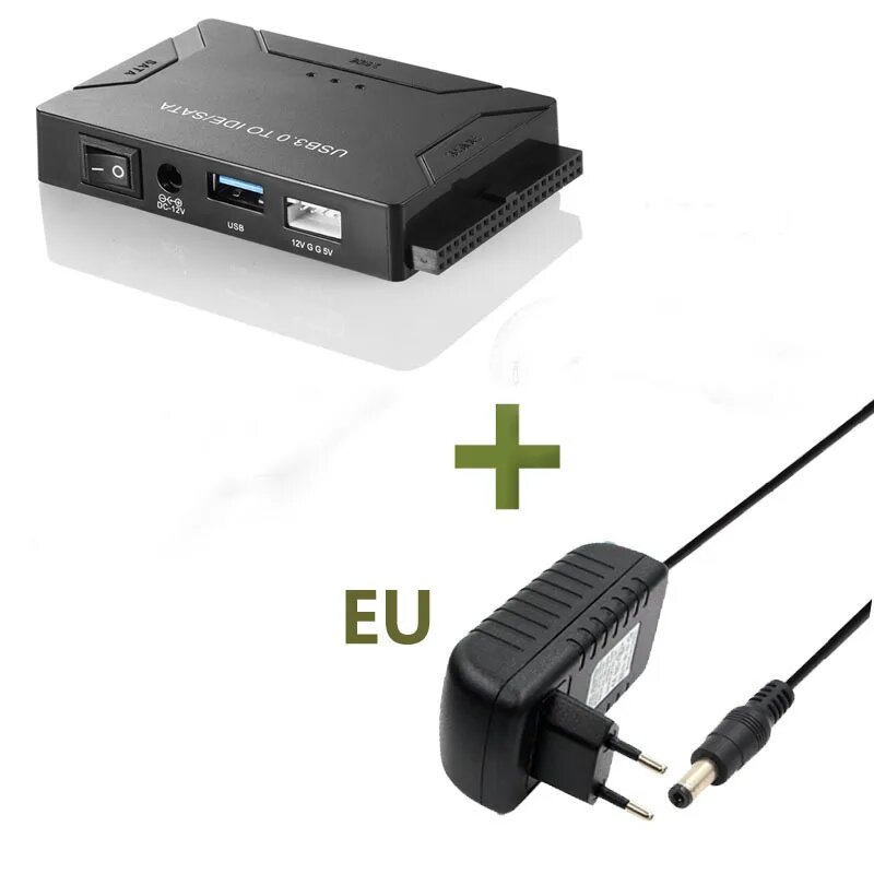 JoniSerl USB 3.0 Адаптер для HDD/SSD 3.5/2.5 дюймов EU Adapter