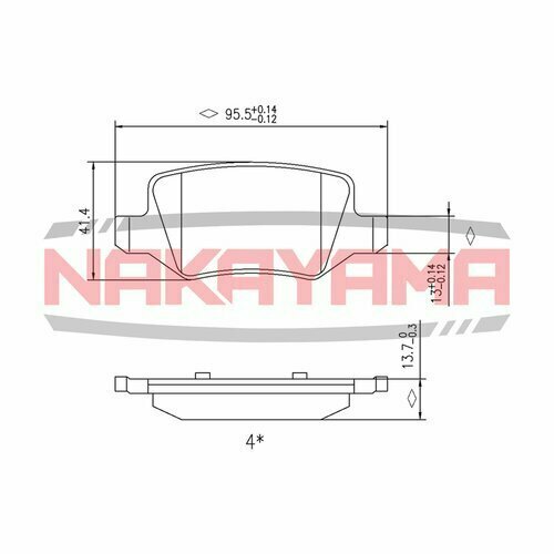 Колодки тормозные дисковые Nakayama HP8396NY