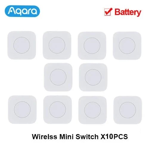 Aqara Беспроводной Мини-Переключатель Zigbee 10pcs Aqara switch