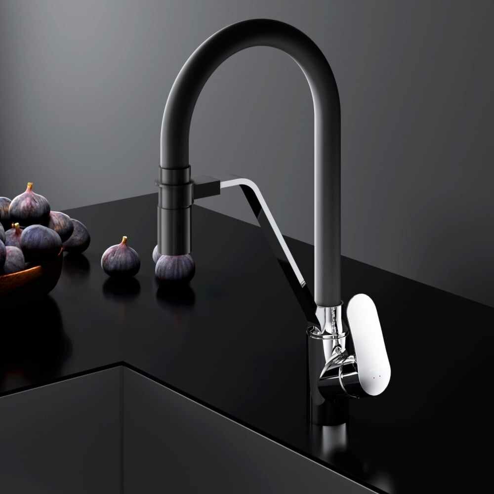 AM.PM Like, смеситель для кухни с каналом для питьевой воды и гибким изливом, хром, шт. F8007802