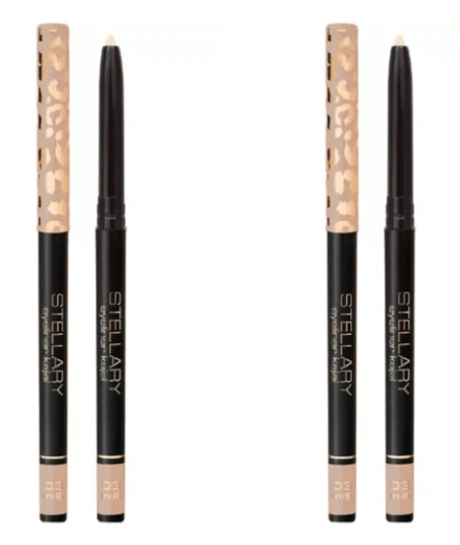 Автоматический карандаш для глаз Stellary eyeliner kajal, тон 03 Milk, 0,28 г, 2 шт