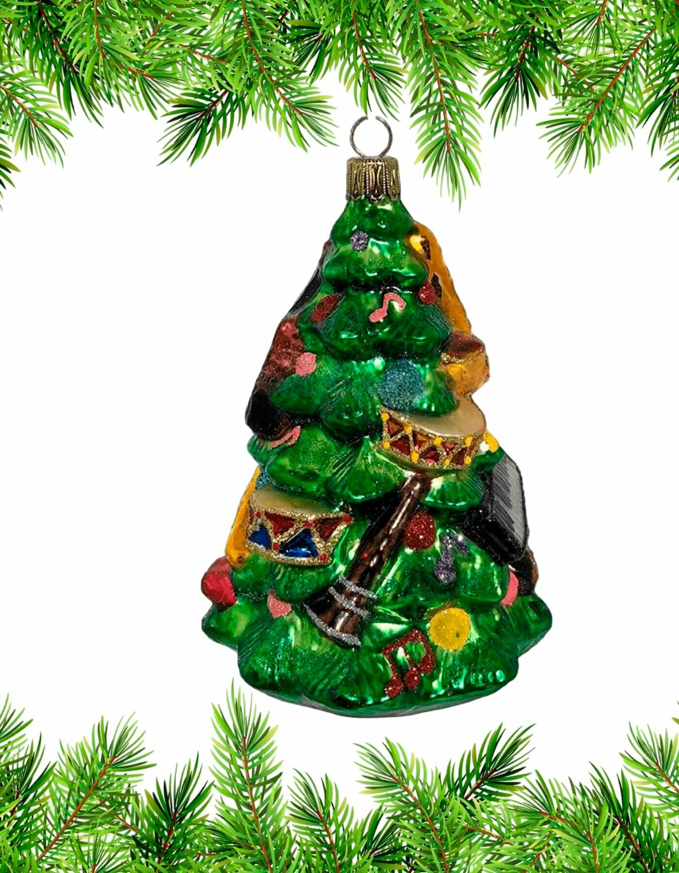 Игрушка на елку Елка с музыкальными инструментами Komozja Family