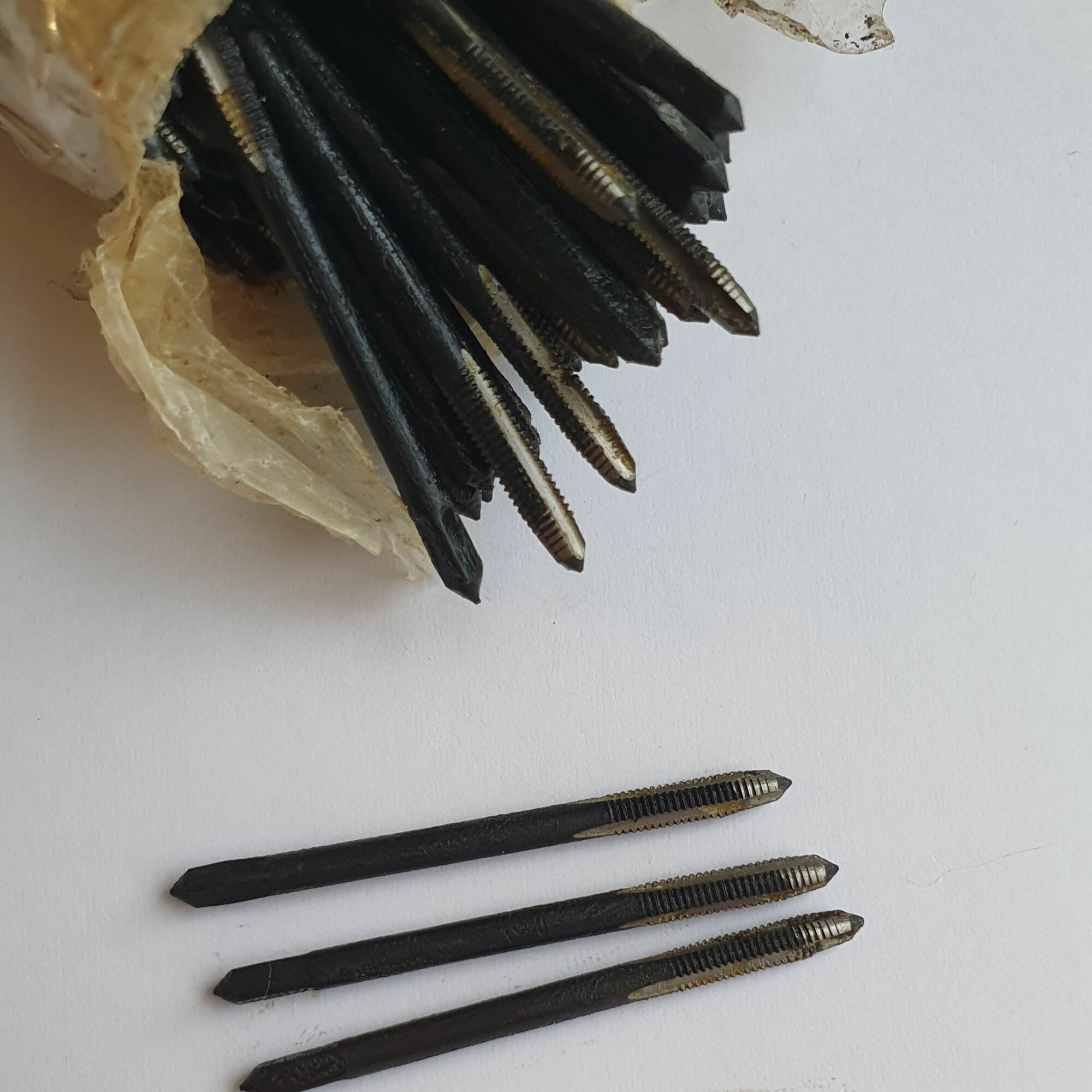 5шт! Метчик М3 *0,5 СССР, Сталь У12, Владивостокский инструментальный з-д