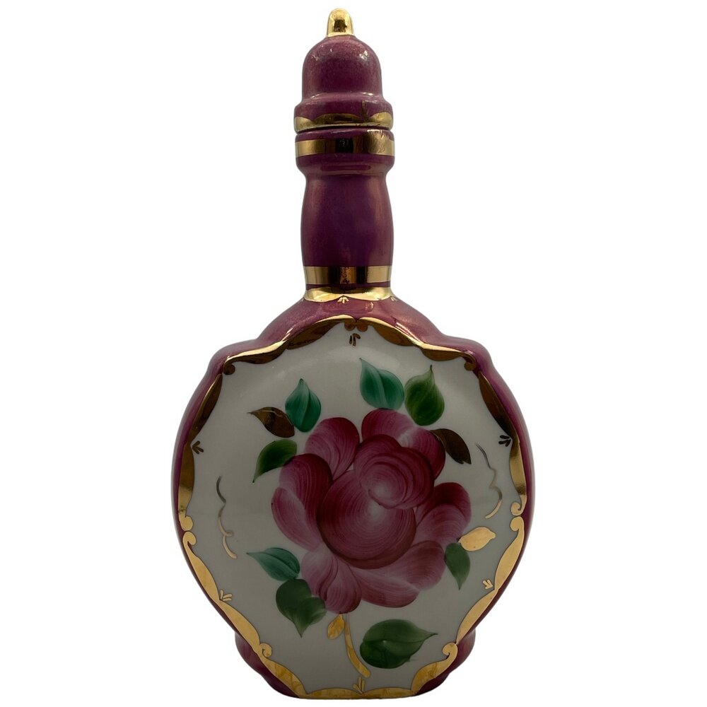 Штоф "Сысертская Роза" 0.6 л, фарфор, ручная роспись, 1977-1991 гг, Сысерть, СССР (Лот 2)