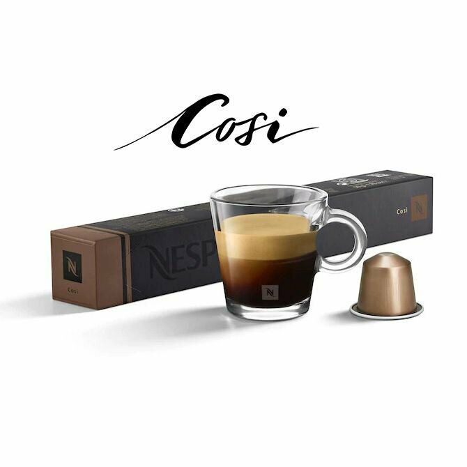 Кофе в капсулах Nespresso COSI, 10 шт, для кофемашин Original