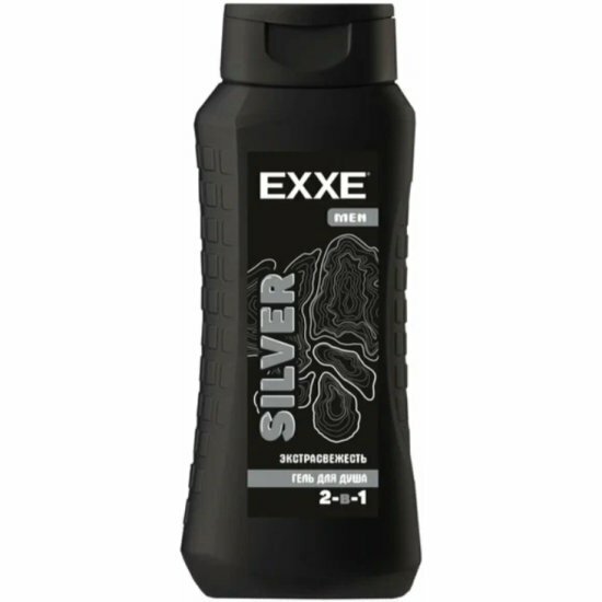Гель для душа Exxe 2в1 Silver, Экстрасвежесть, 400 мл