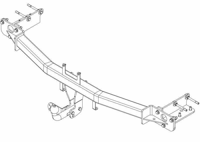 Фаркоп AvtoS для HYUNDAI ix55 (2009-) с универсальной электрикой Smart(блок) и сертификатом в комплекте, арт.(HY 35+smart)