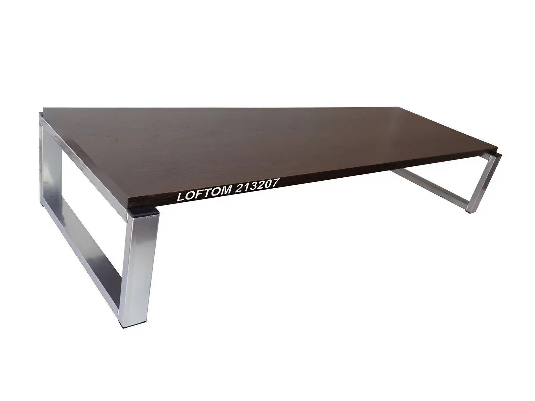 Полка для техники GARROSS "SIBERIA 213207", одна полка 30х90 см, высота 17 см, каркас серебристый, цвет полок венге