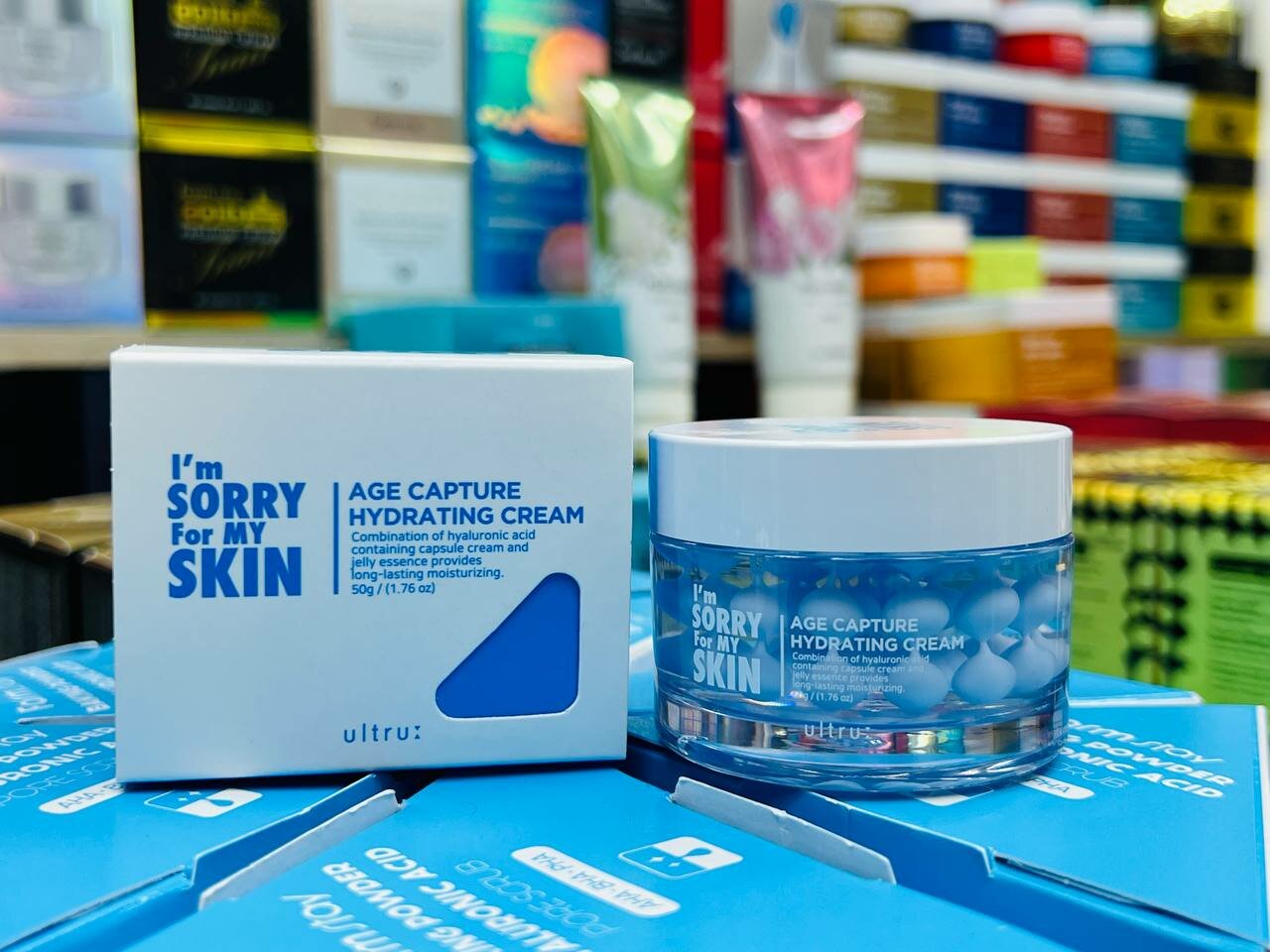 Корейский "Антиоксидантный увлажняющий капсульный крем для кожи" "I'm Sorry for My Skin" линейка Age Capture Hydrating