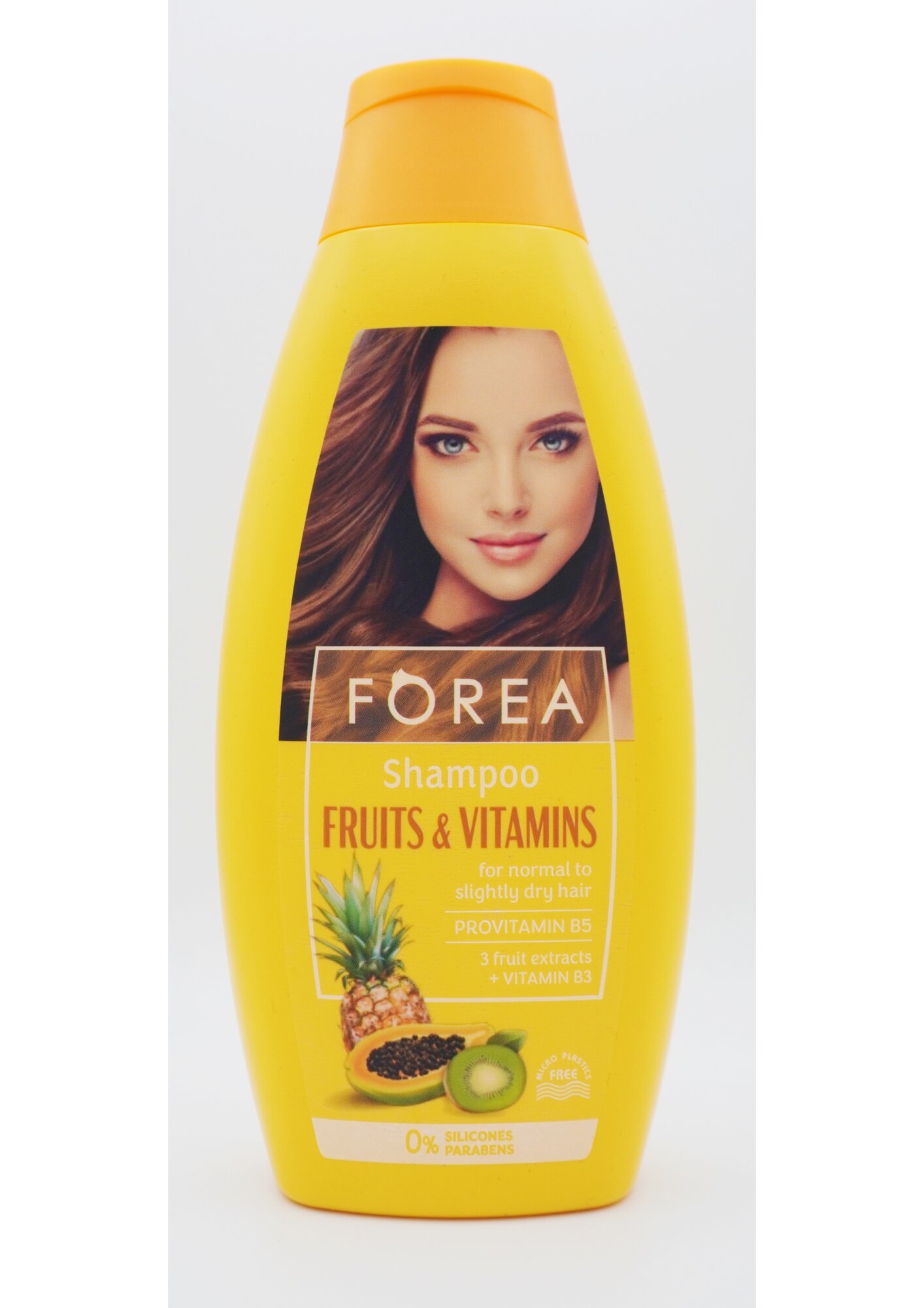 Шампунь для волос женский с фруктами Forea Shampoo Fruits & Vitamins, 500 мл, Германия