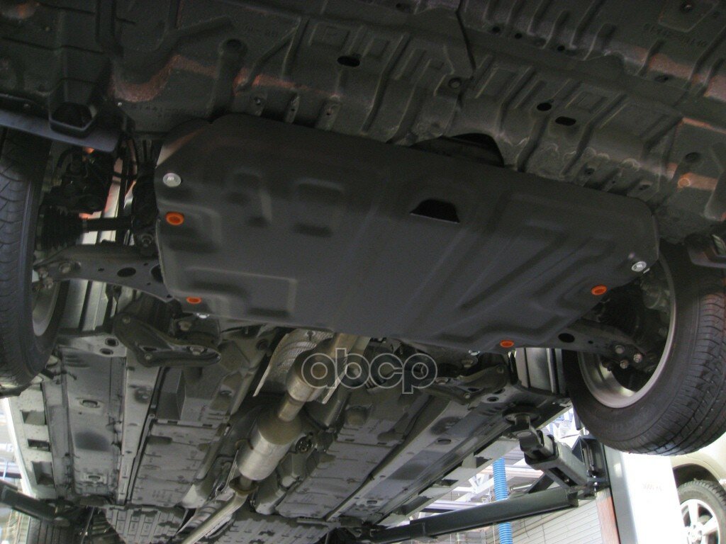 Защита картера и КПП (увеличенная) (сталь 2 мм) + комплект крепежа для Toyota Camry (XV50) 2011-2018 (V - 2.0; 2.5), Toyota H.