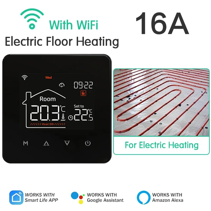 EZAIOT Умный термостат для водяного теплого пола Electric Heating