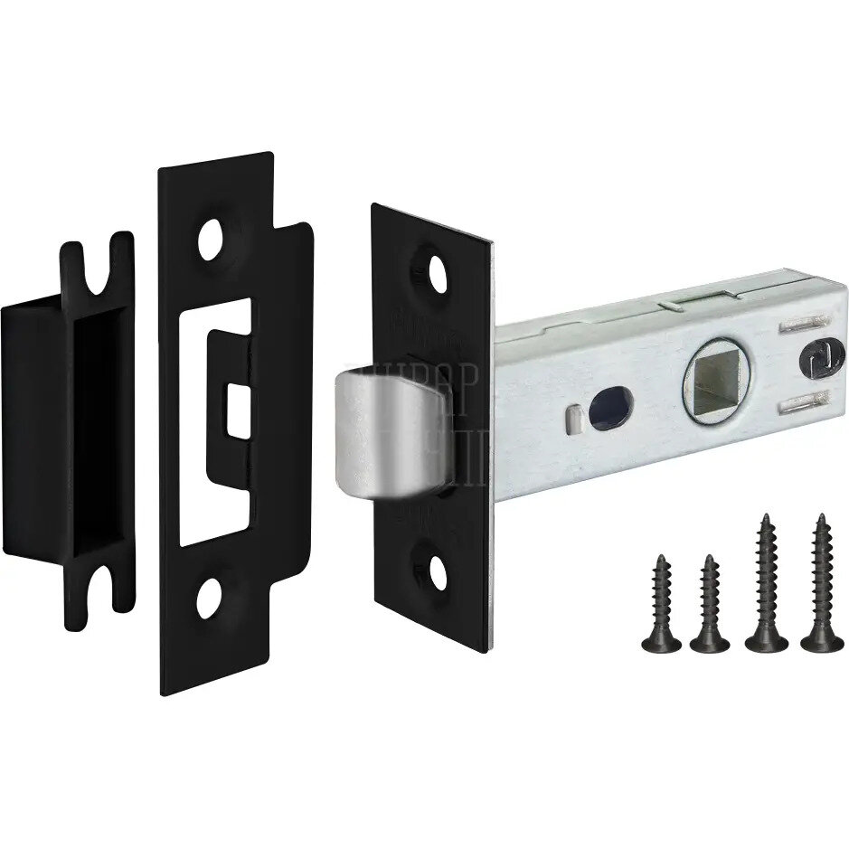 Защелка врезная Punto (Пунто) L45-8 черный