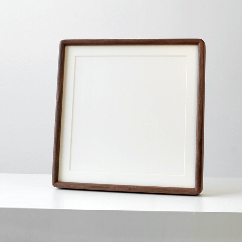 Рамка для картин из массива черного ореха, рамка в стиле D с китайской каллиграфией и живописью, ручная работа, рамка с пазами и шипами