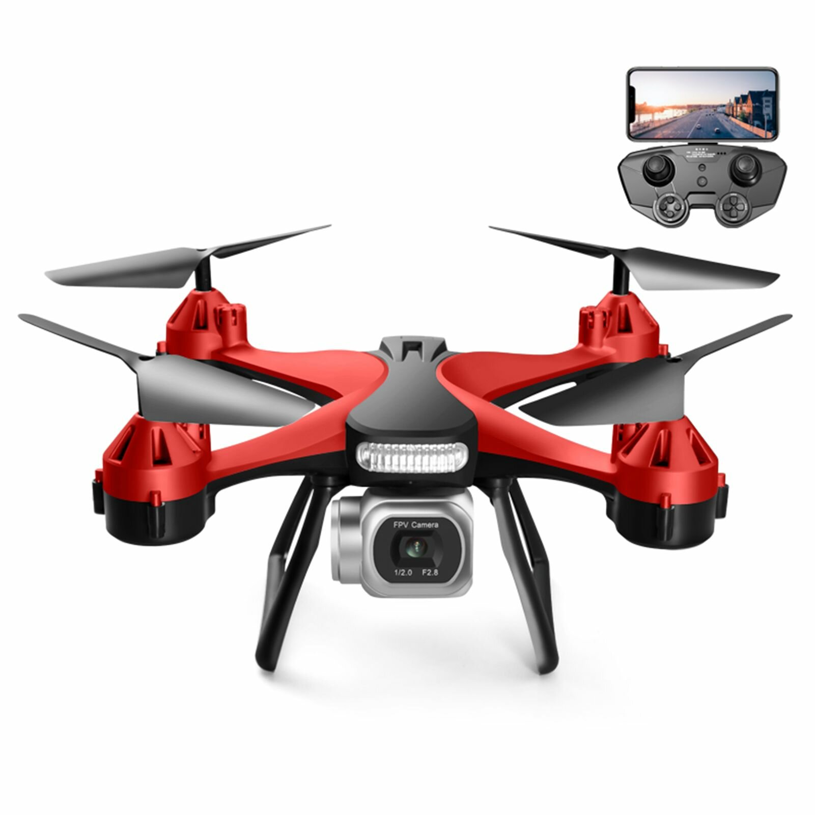 Дрон с дистанционным управлением и камерой Двойная камера 4K Квадрокоптер с дистанционным