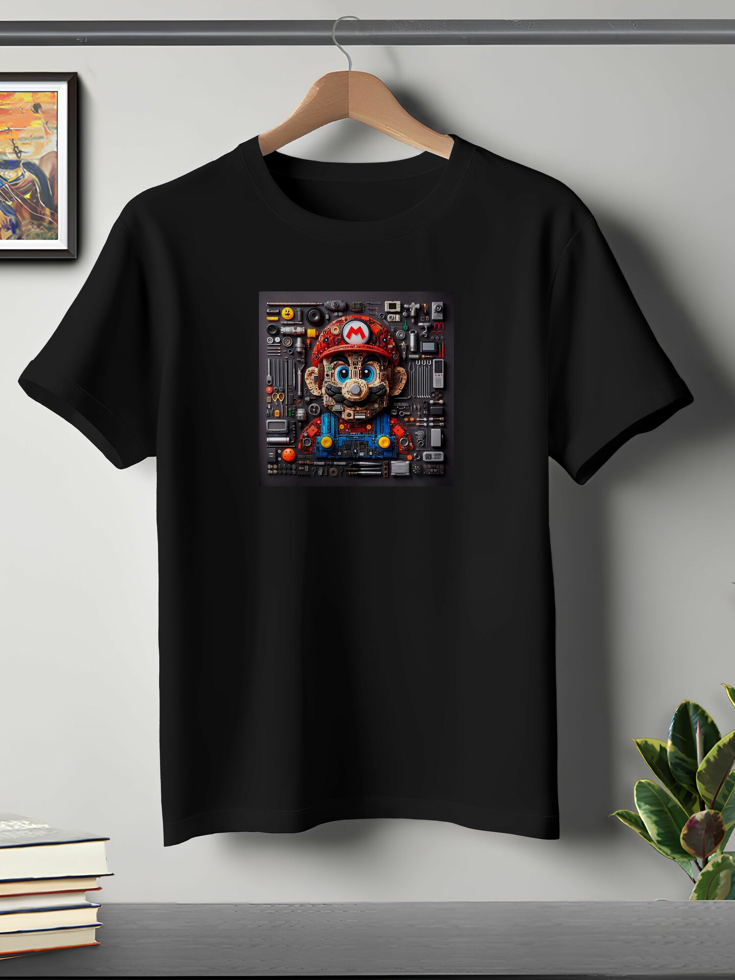 Футболка ONEQ унисекс 52-54 (XXL) размер с принтом Minecraft, черная