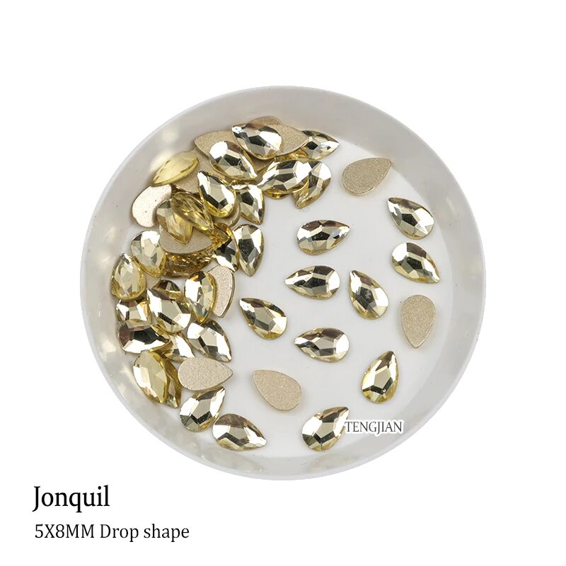 Стразы капля Jonquil 5x8 мм, 100 шт