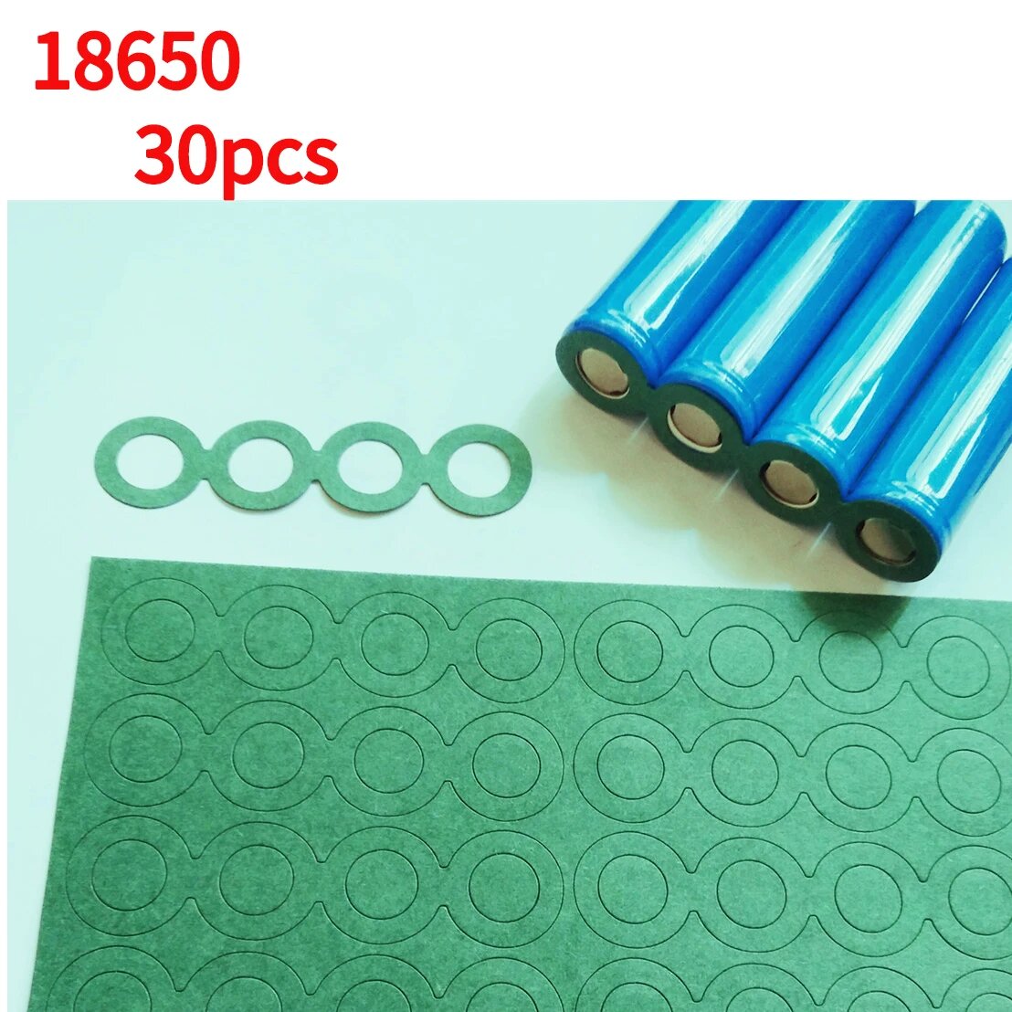Изоляционные прокладки для 18650 аккумуляторов, 30шт, 4S